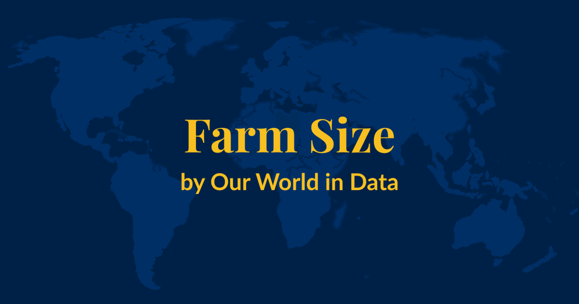 Farm Size and Productivity - Our World in Data