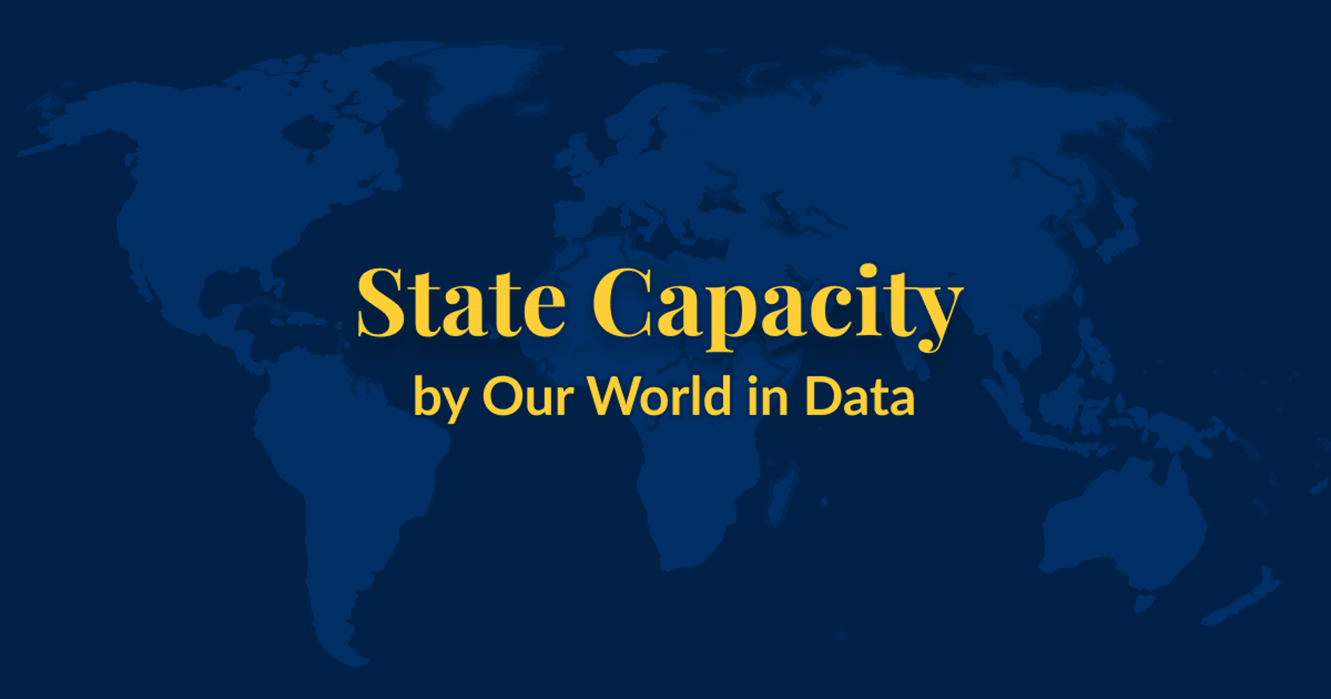 State Capacity - Our World in Data