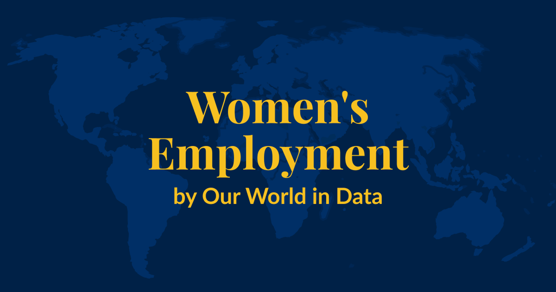 Women's Employment - Our World in Data