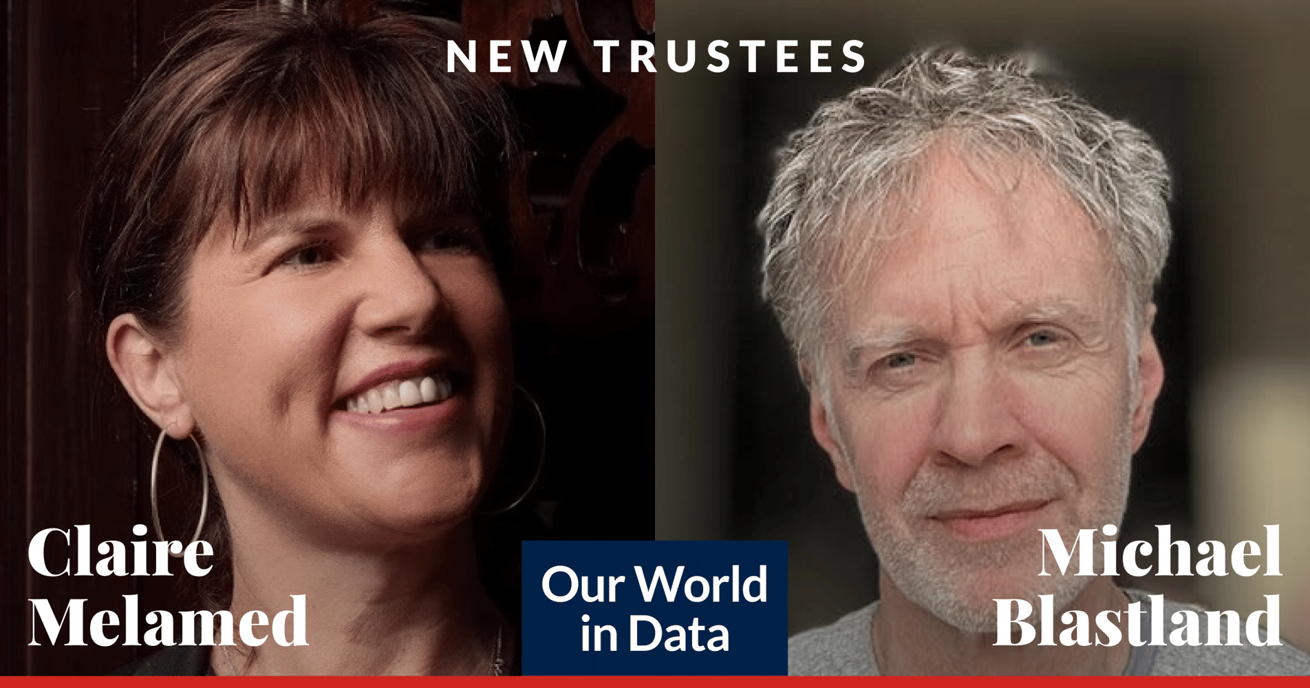 Introducing our new trustees, Claire Melamed and Michael Blastland - Our World in Data