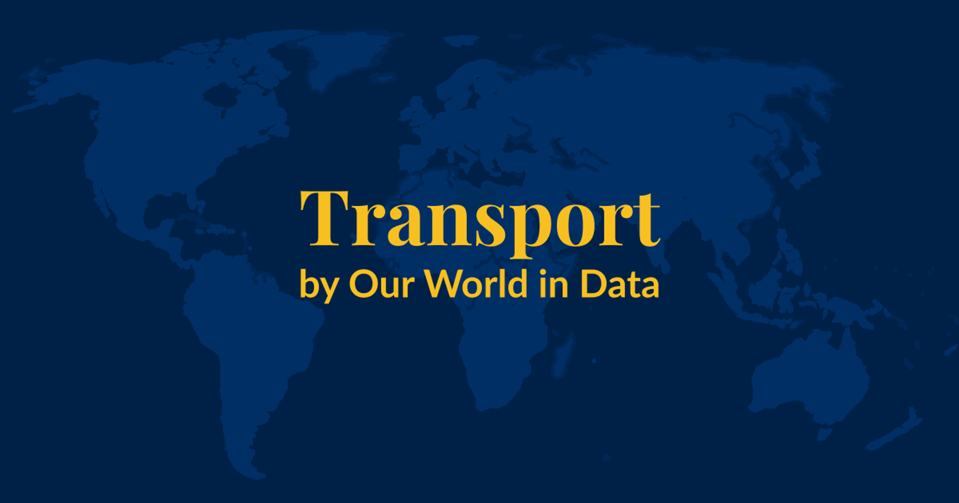 Transport - Our World in Data