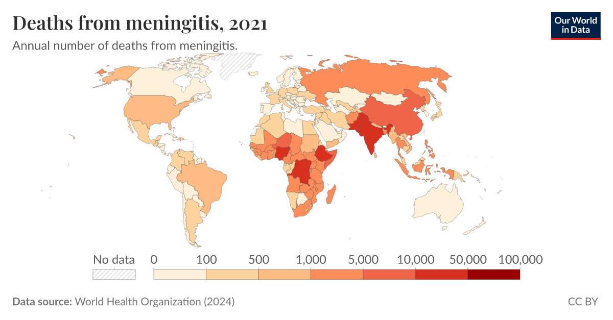 Deaths from meningitis - Our World in Data