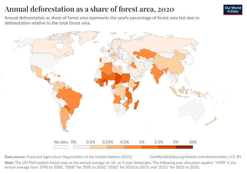 United States Deforestation For Agriculture
