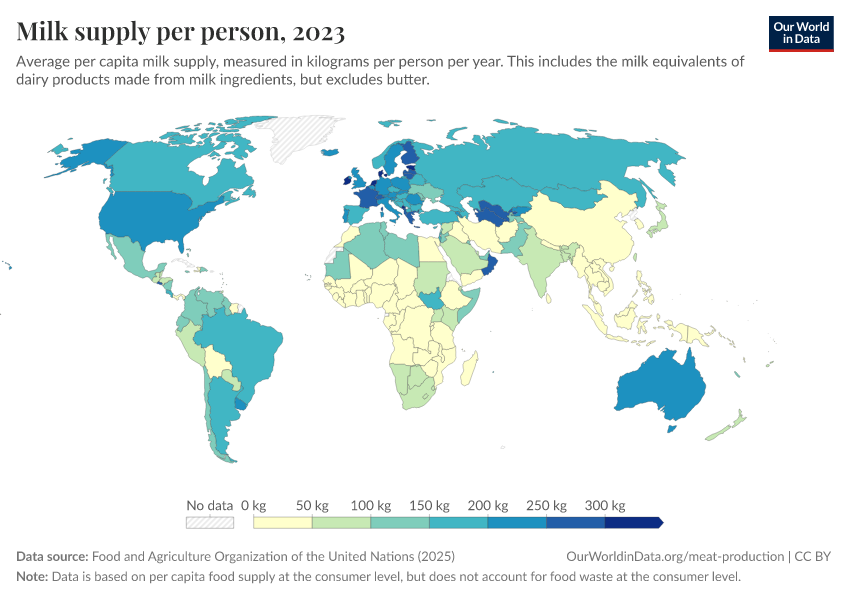 Per Capita Milk Consumption Our World In Data Per Capita Milk Consumption Our World In Data