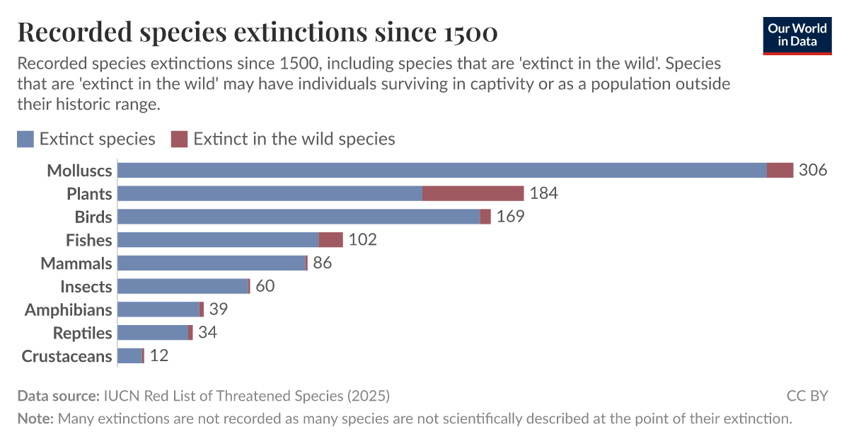 Extinct Animals List 2022