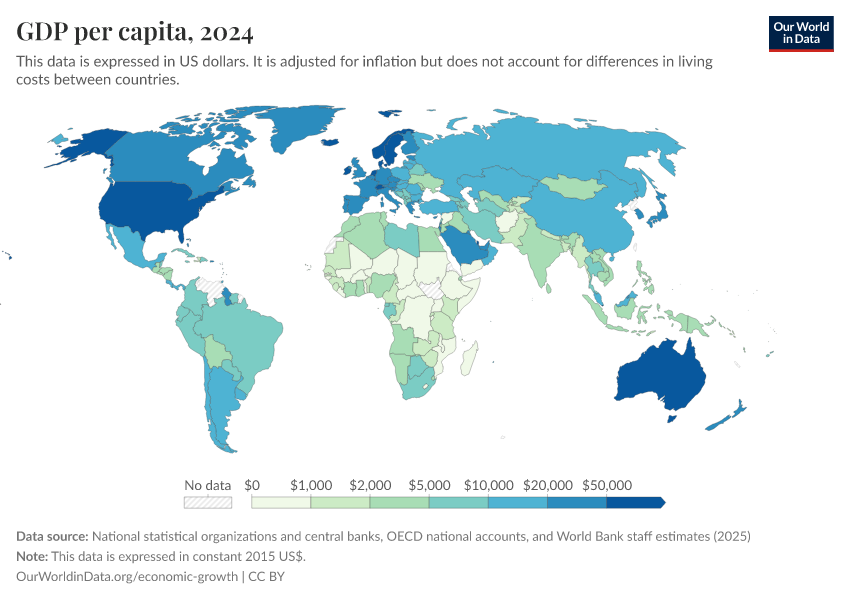 GDP per capita - Our World in Data