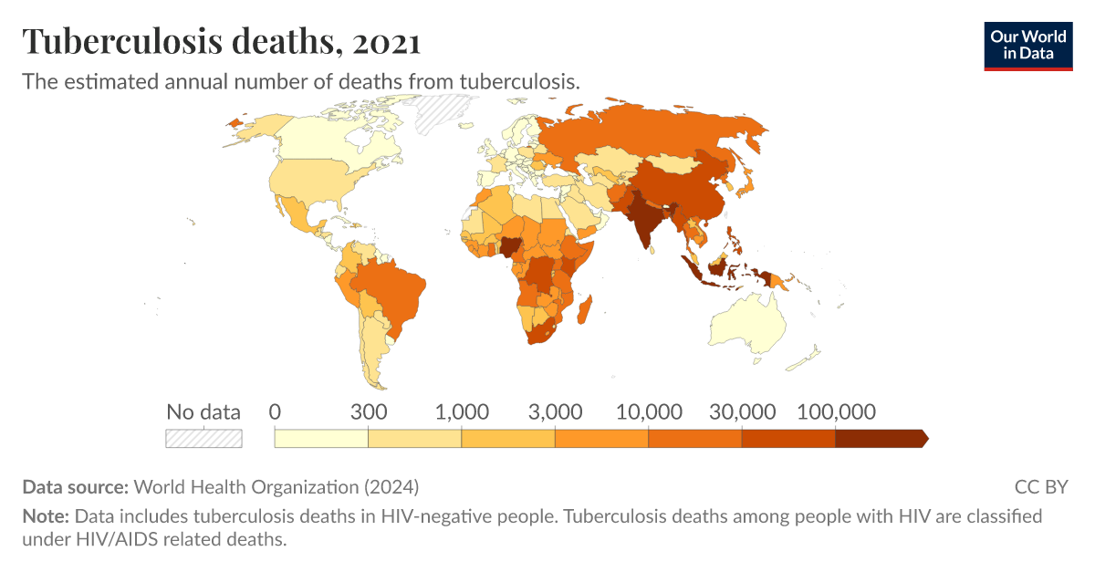 Tuberculosis deaths - Our World in Data