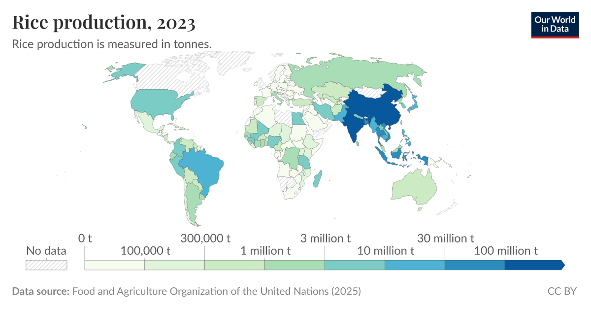 Rice production - Our World in Data