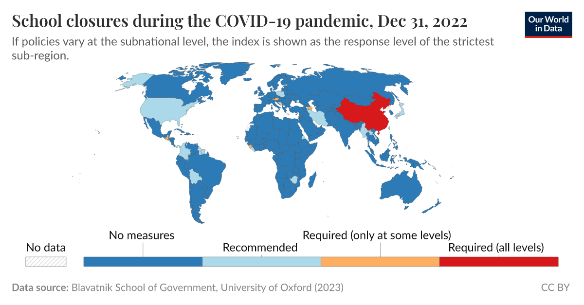 School closures during the COVID-19 pandemic - Our World in Data