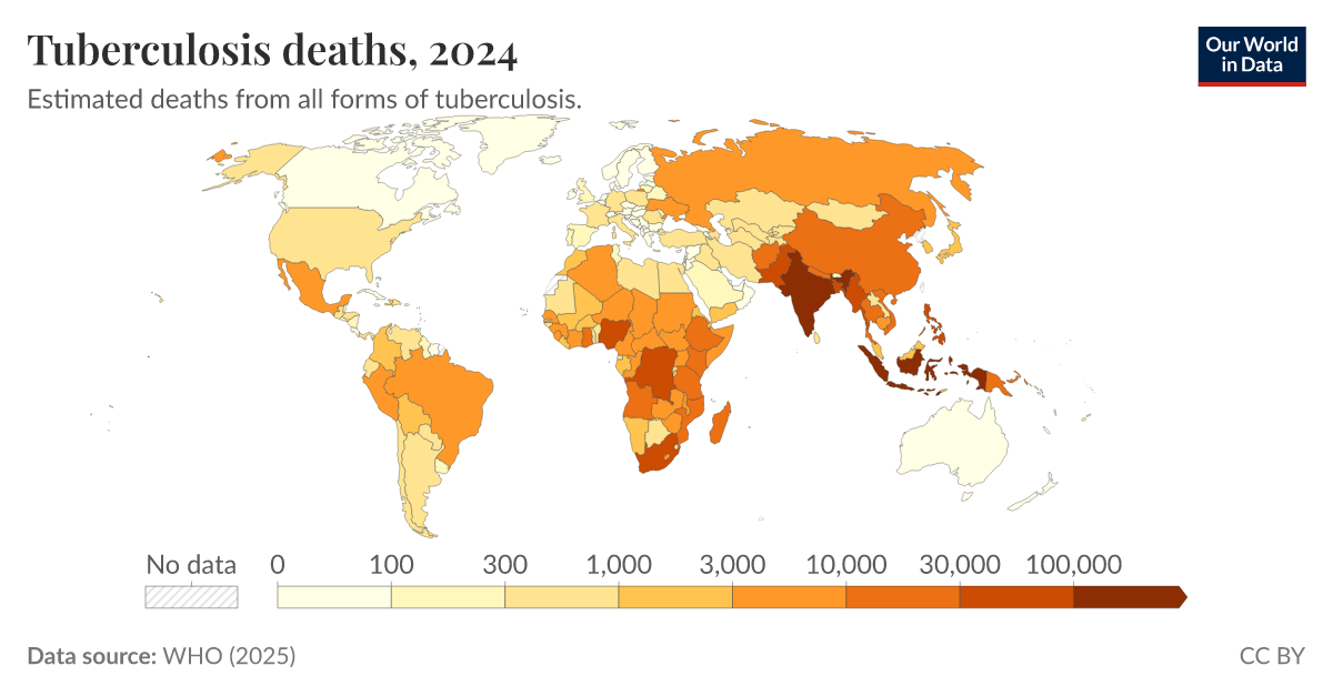 Tuberculosis deaths - Our World in Data